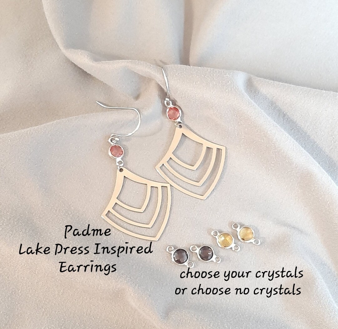 Padme Lake Dress Inspired Earrings/padme Earrings/padme - Etsy