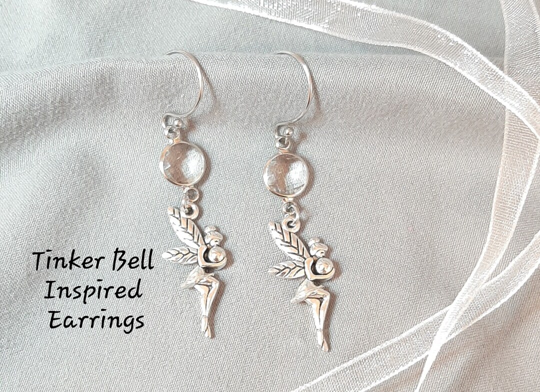 Tinker Bell inspired Earrings/fairy Earrings/disney Inspired - Etsy