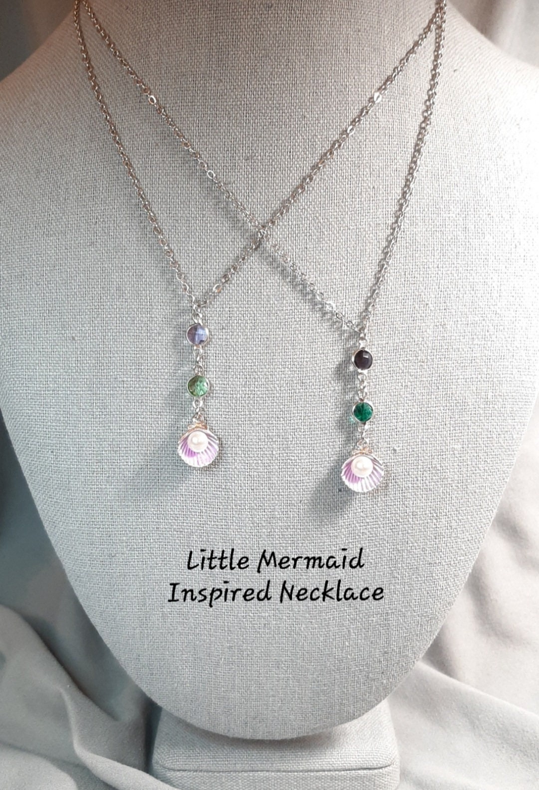 Little Mermaid-ariel Inspired Necklace/mermaid Shell Necklace/mermaid ...