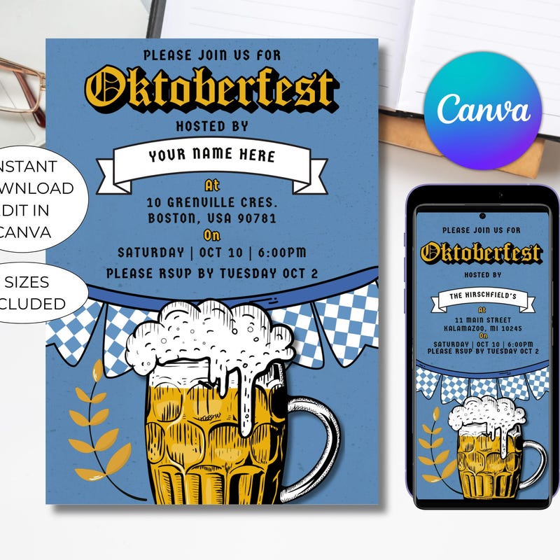 Oktoberfest Invitation - Etsy