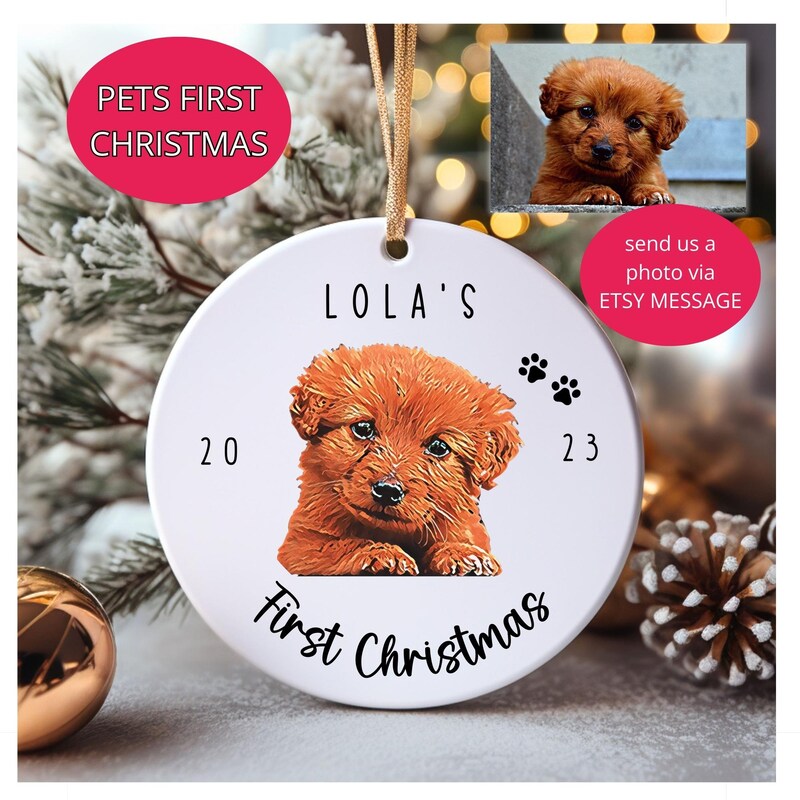 Dogs First Christmas - Etsy
