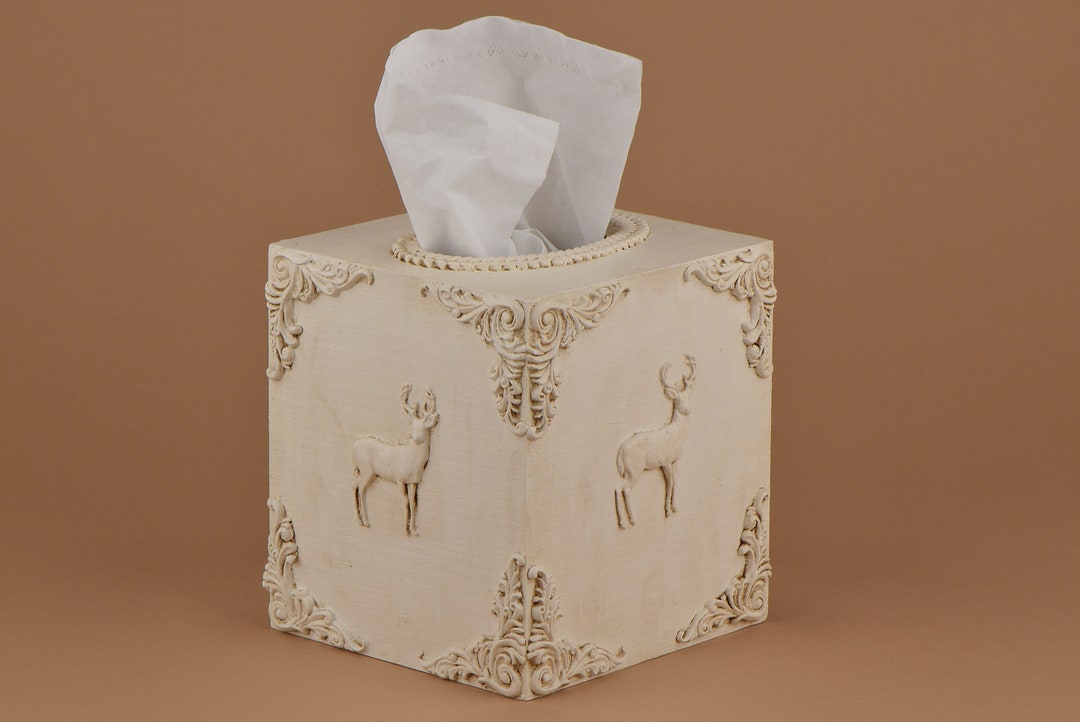 Decorative Deer Tissue Box - Antique Italian Styling - Elegant ...