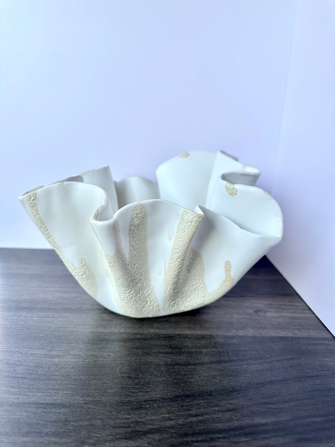 Wavy Bowl Decorative Coffee Table Bowl Decorative Centerpiece Handmade ...