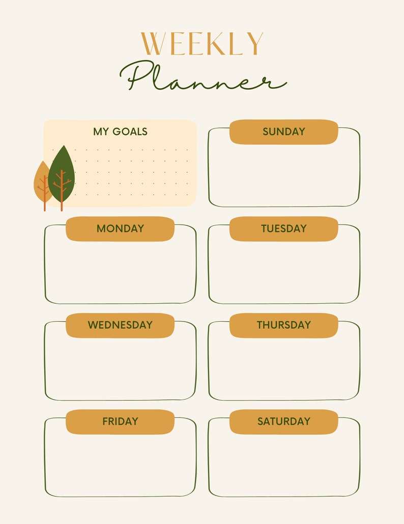 Daily, Weekly, Monthly and Habit Tracker (free Notes Page Included) - Etsy