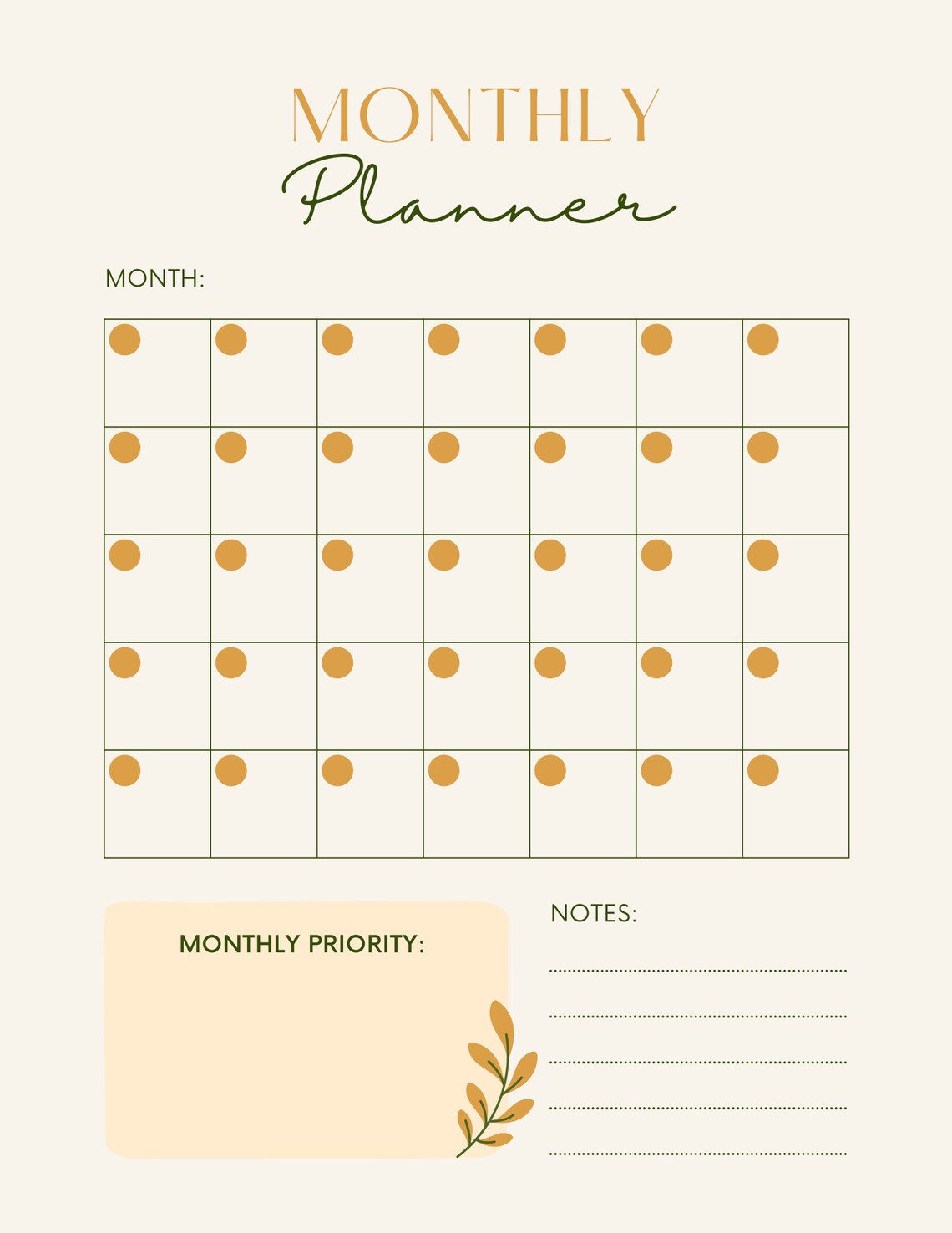Daily, Weekly, Monthly and Habit Tracker (free Notes Page Included) - Etsy