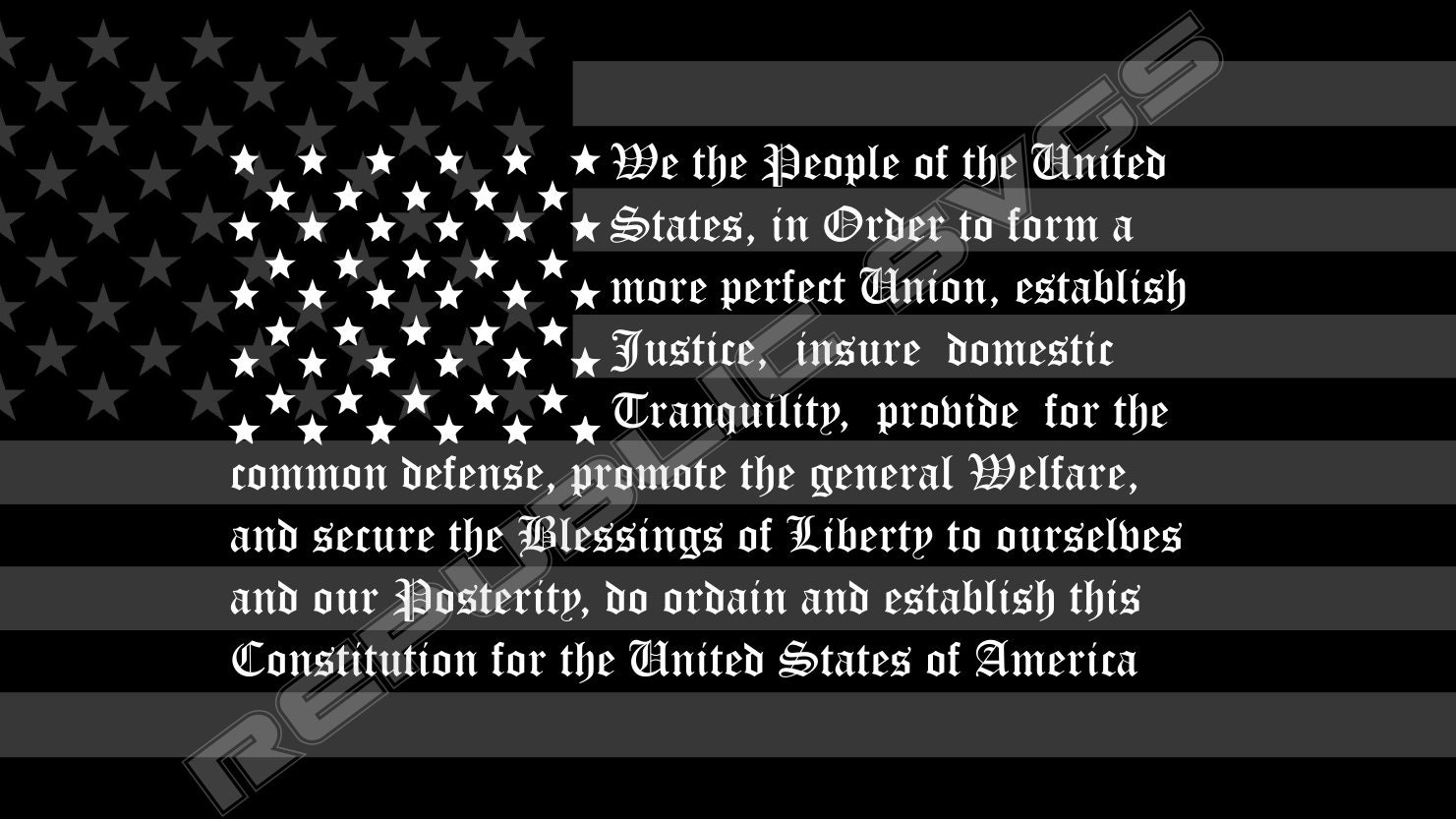 Flag - Preamble to the US Constitution - SVG - Etsy