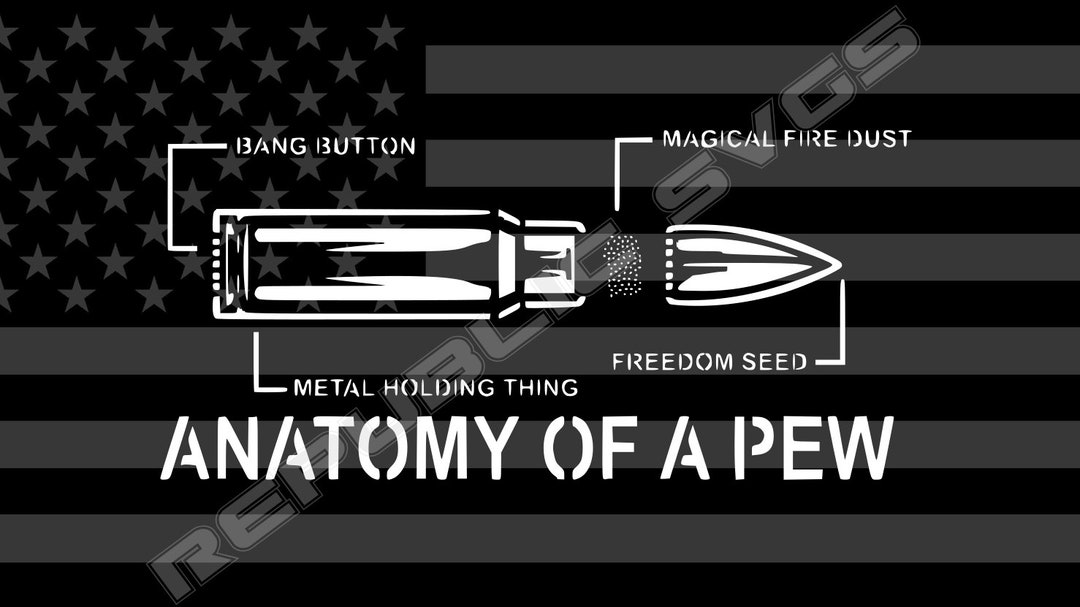 Anatomy of a Pew SVG Cutting File for Vinyl Decals and Crafts - Instant ...