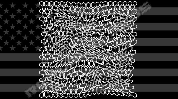 Kryptek Camo Paint Schablone SVG | Etsy