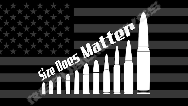 Size Does Matter bullets SVG - Etsy