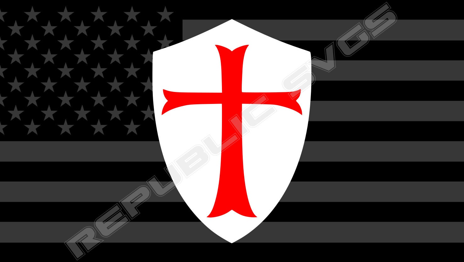 Knights Templar Shield SVG | Etsy New Zealand