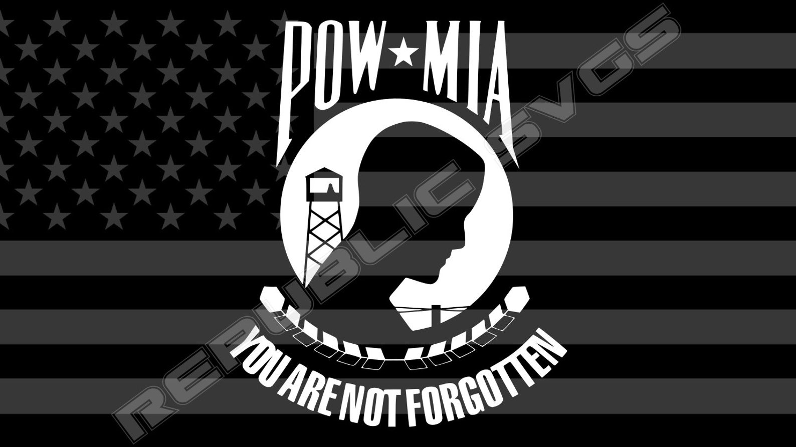 POW MIA SVG - Etsy