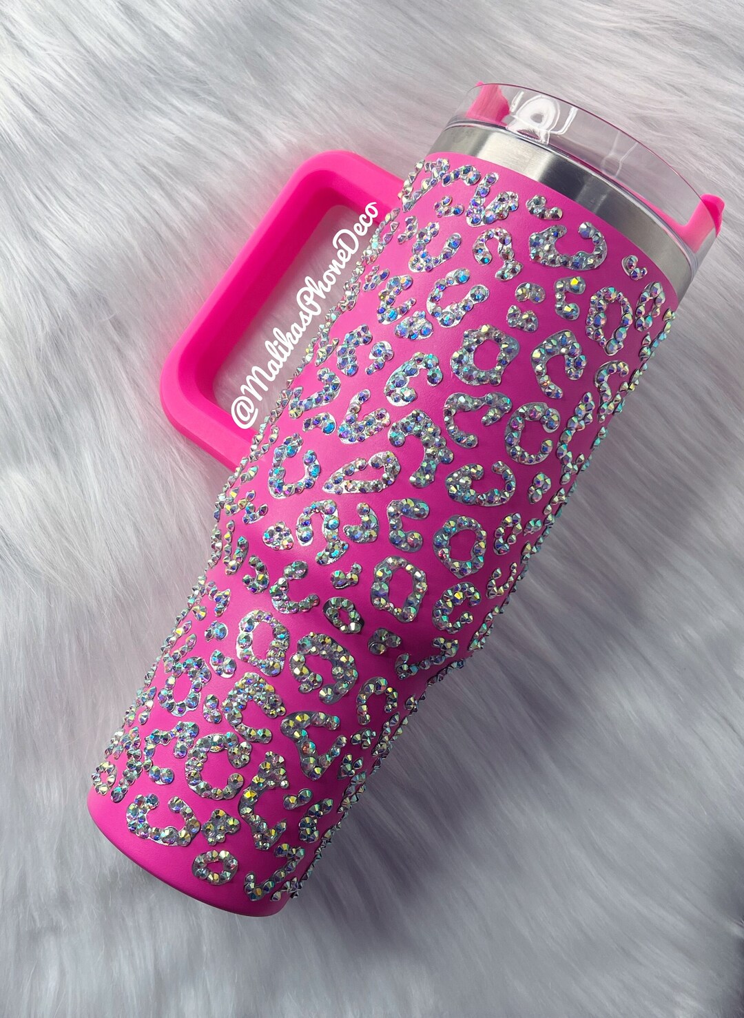 Pink Thermo Cup ~ Panther Print - Etsy