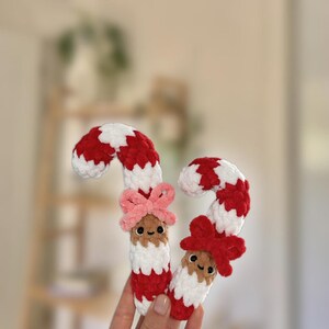 Crochet Candy Cane Pattern, Christmas Crochet Ornament, Amigurumi ...