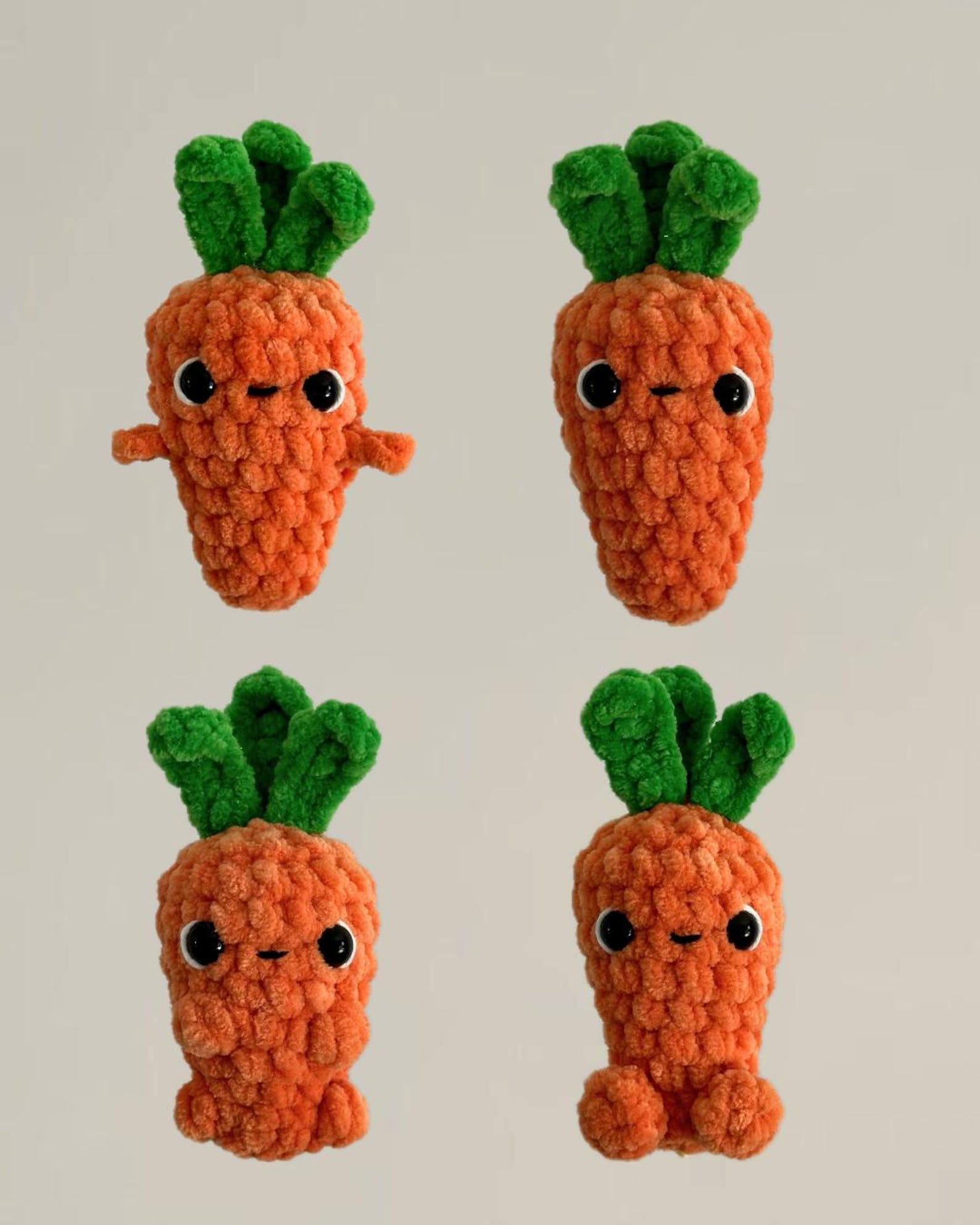 Mini Carrot Crochet Pattern: No-sew Amigurumi (PDF Pattern - Etsy