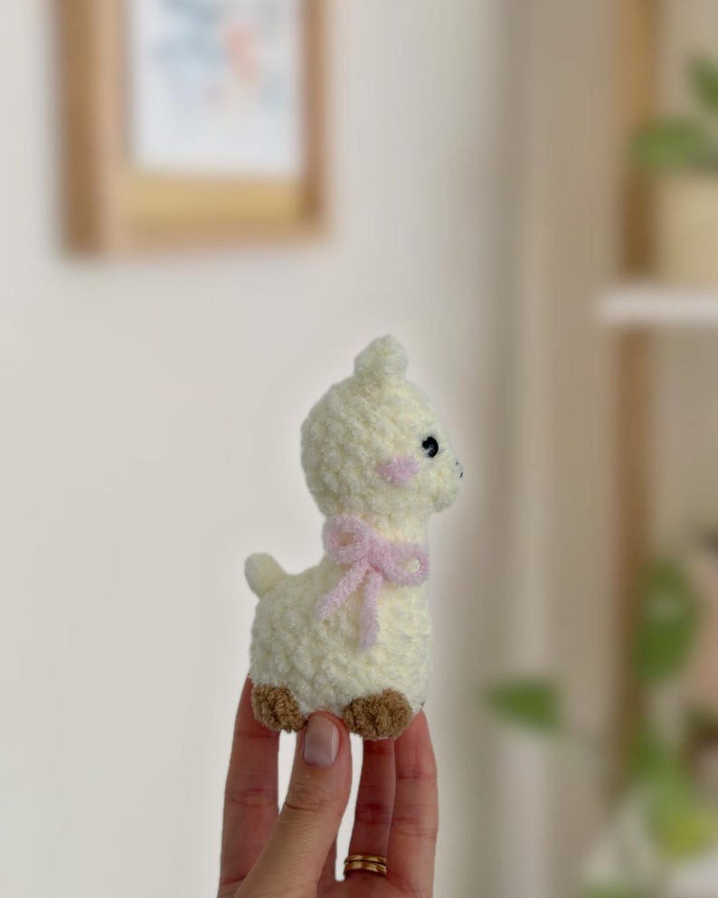 Alpaca Crochet Pattern, No Sew, Alpaca Amigurumi, Crochet Llama Plushie ...
