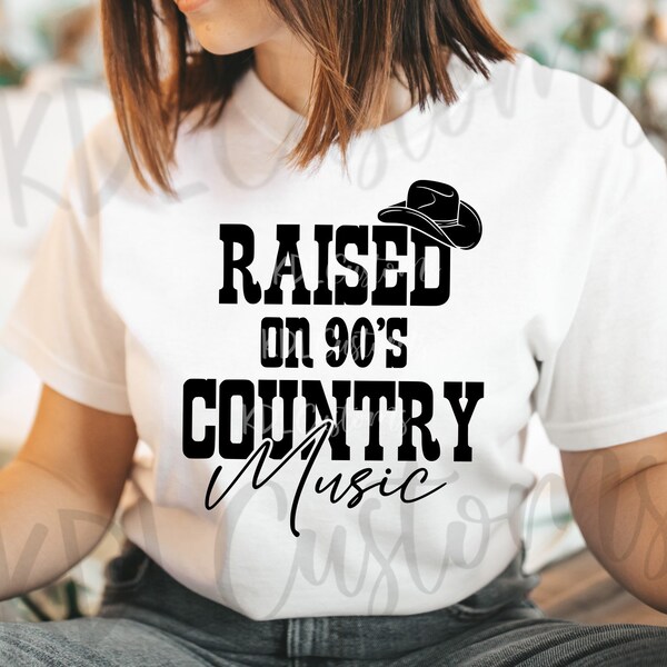 Raised by 90s Country Svg - Etsy