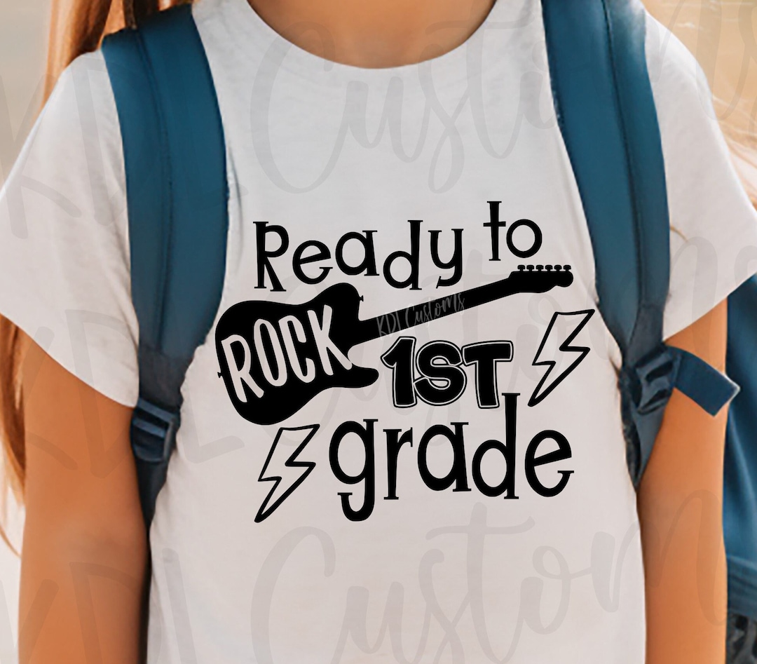 Ready to Rock 1st Grade SVG - Etsy