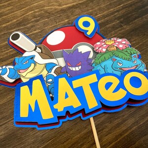 Pikachu Cake Topper Custom Cake Topper - Etsy