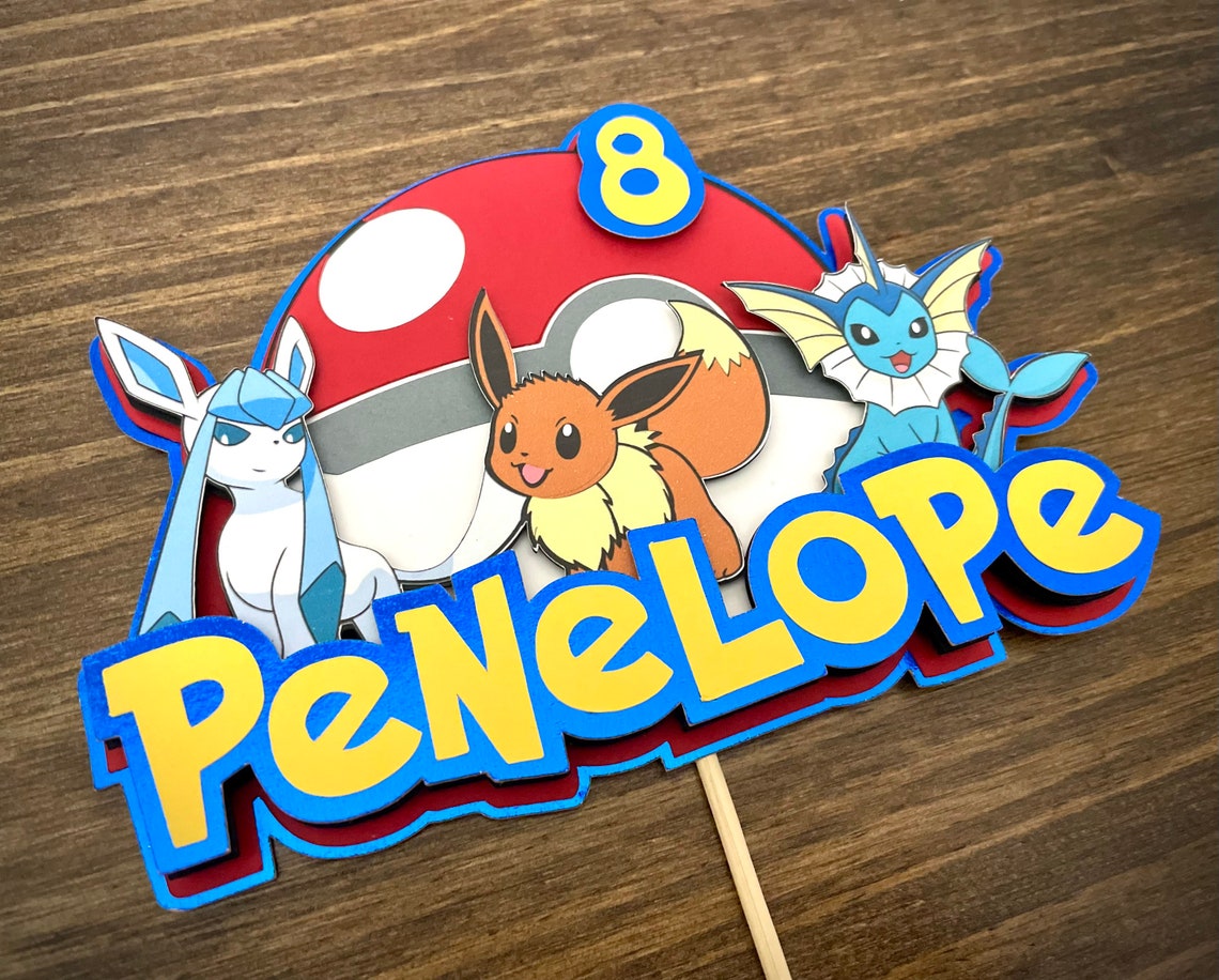 Pikachu Cake Topper Custom Cake Topper - Etsy