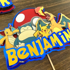 Pikachu Cake Topper Custom Cake Topper - Etsy