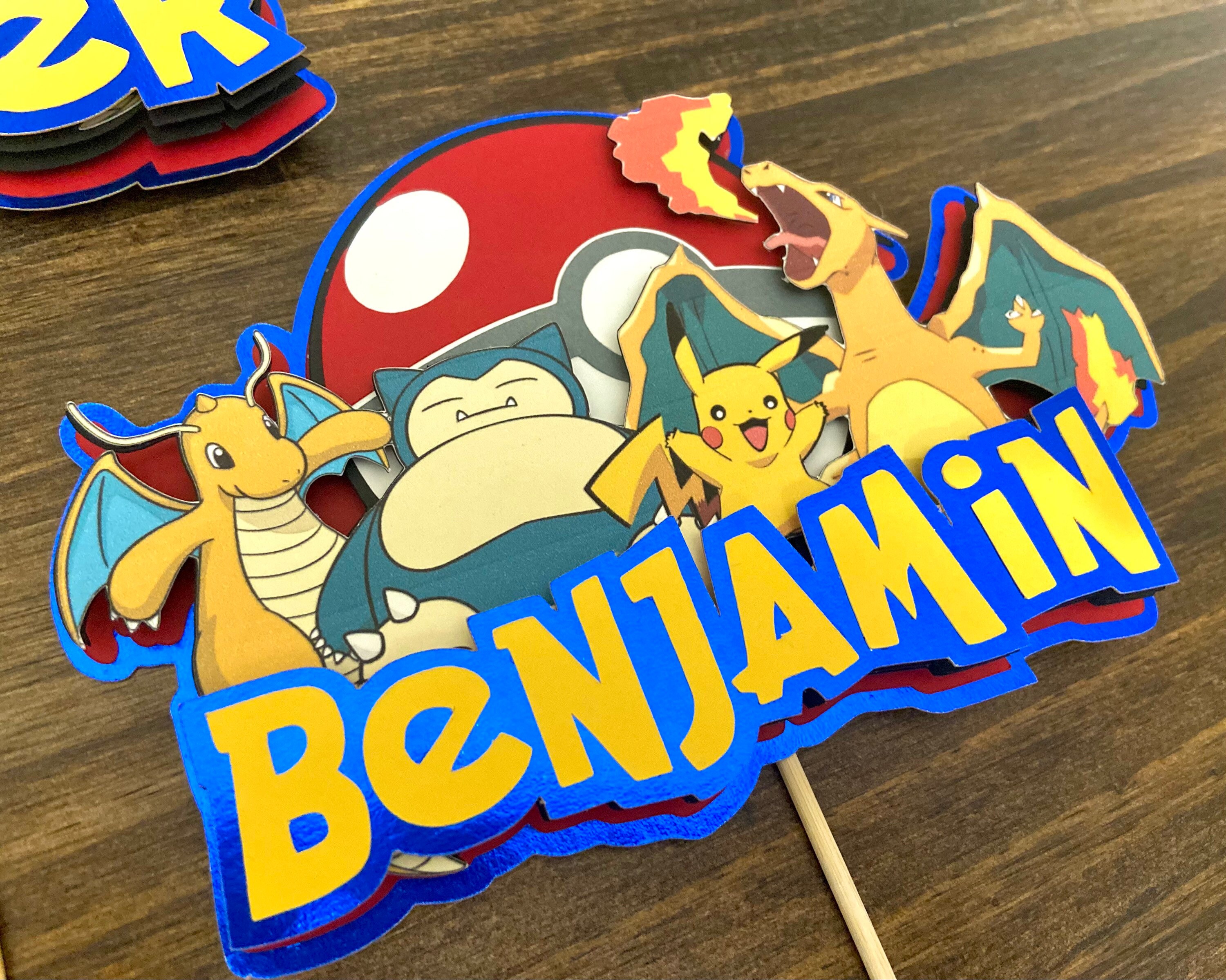 Pikachu Cake Topper Custom Cake Topper - Etsy Australia