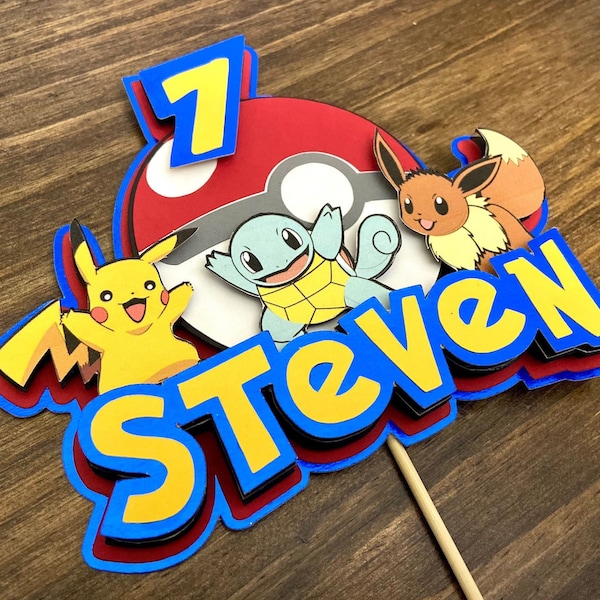 Pikachu Cake Topper - Etsy