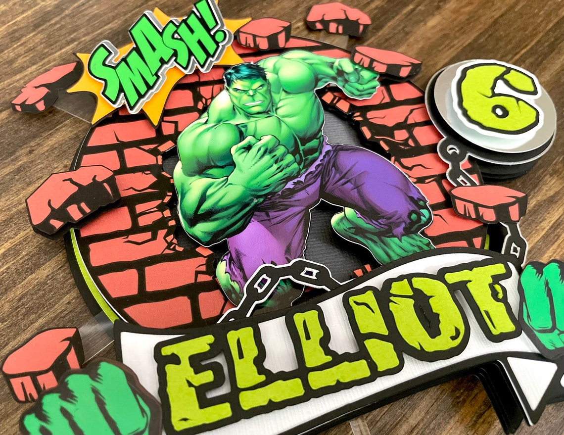 Hulk Cake Topper / Superhero Cake Topper - Etsy