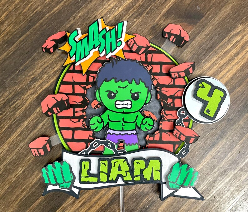 Hulk Cake Topper / Superhero Cake Topper - Etsy