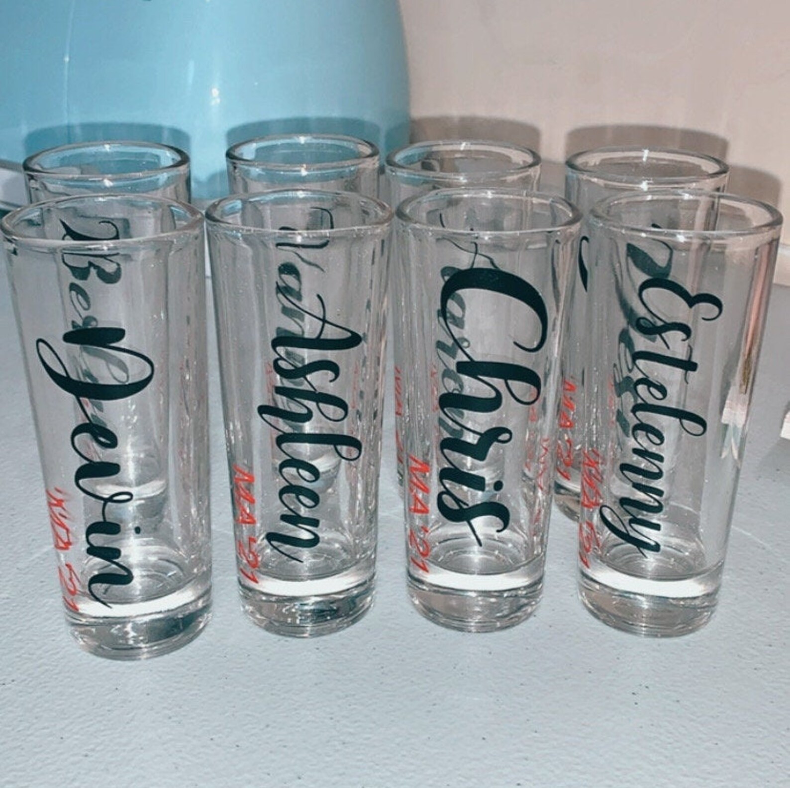 Custom Shot Glasses Etsy