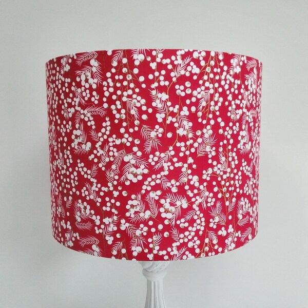 Red Lampshade - Etsy UK