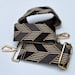 Geometric Black Striped Chevron Crossbody Strap for Purse, iPhone Case ...