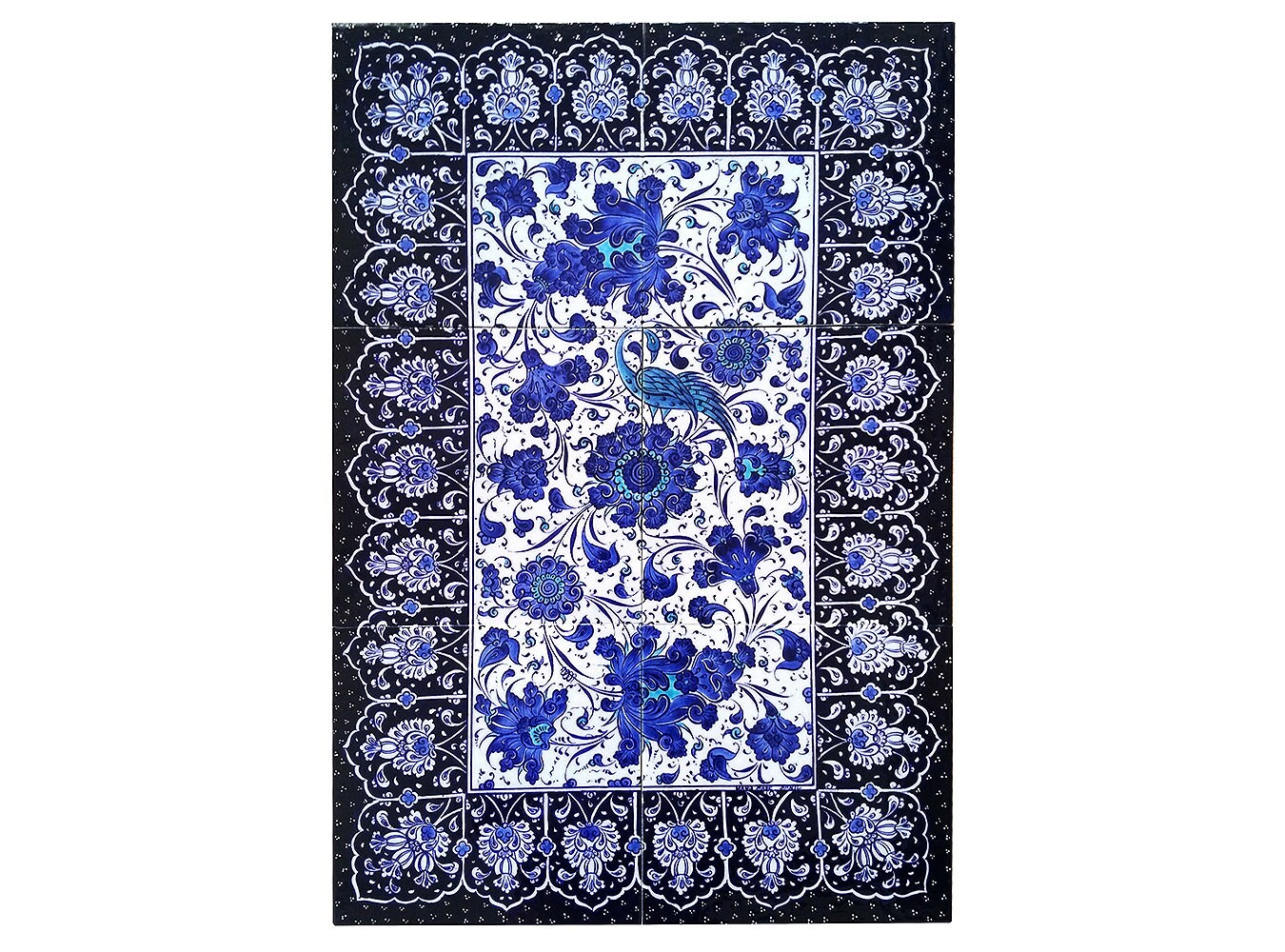Handmade Turkish Ceramic Tile Panel Iznik Ceramic Tile Panel Classical ...