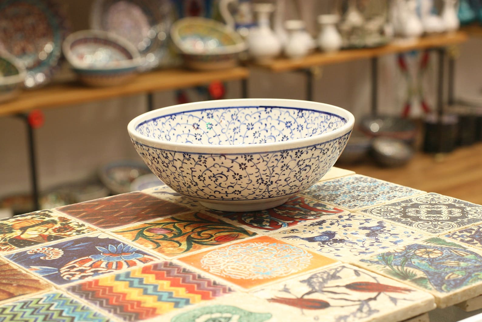 Handmade Turkish Ceramic Bowl 8''/20cm Iznik Ceramic - Etsy UK