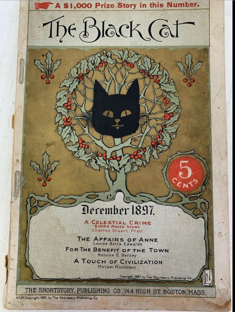 THE BLACK CAT December 1897 Issue No. 27 Short Story - Etsy