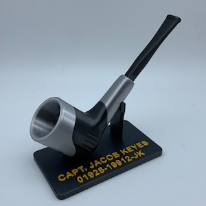 Halo-ce Captain Keyes Smoking Pipe 3D Printed Prop Replica Cosplay ...