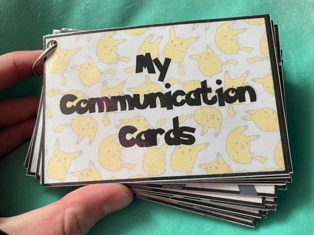 Pokémon Communication Cards || 75+ Special Interest Themed Cards for ...