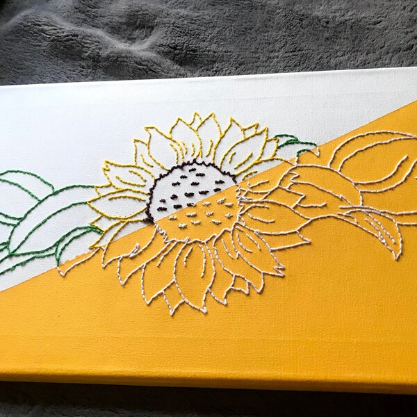 Embroidery on Canvas - Etsy