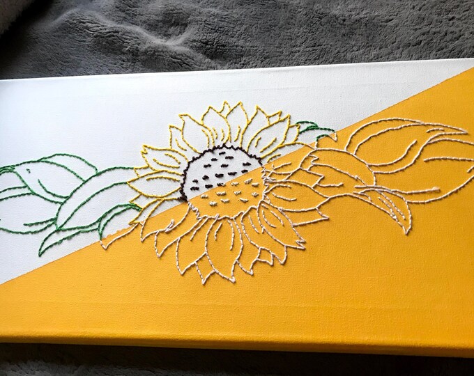 Customized Embroidered Canvas - Etsy