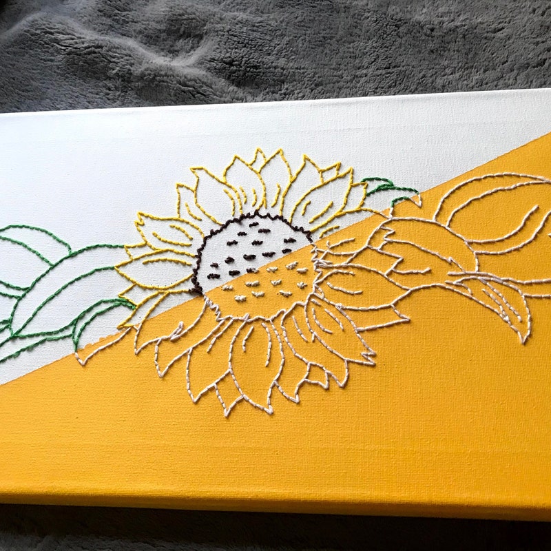 Embroidery on Canvas - Etsy