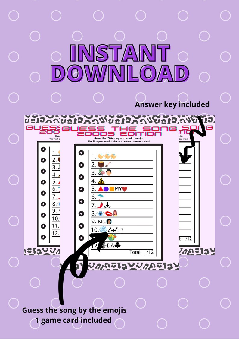 2000s Emoji Pictionary, Music Emoji Song Game, Party Games, I Love the ...