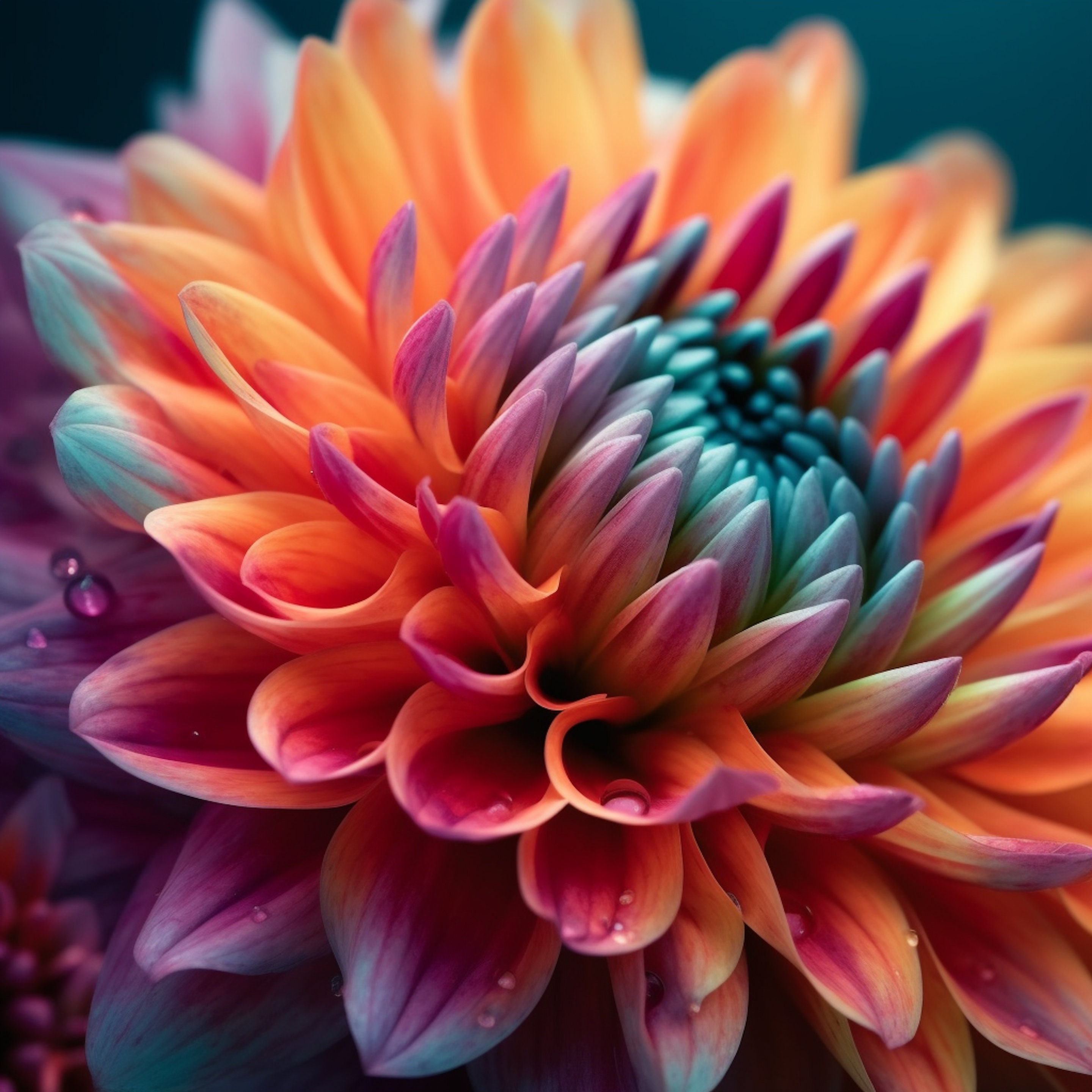 Vivid Digital Flower Illustration - Etsy