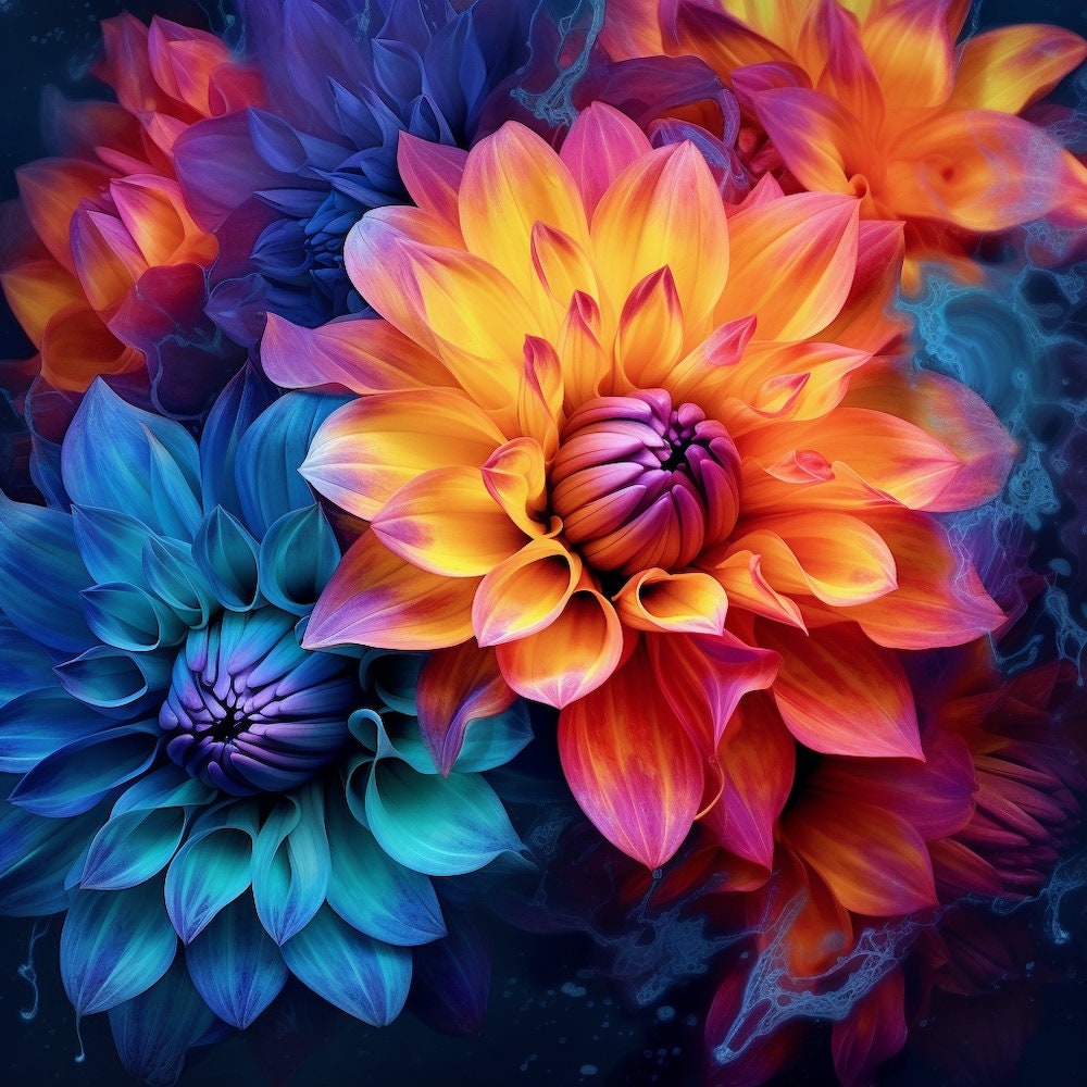 Macro Flower Art File - Etsy