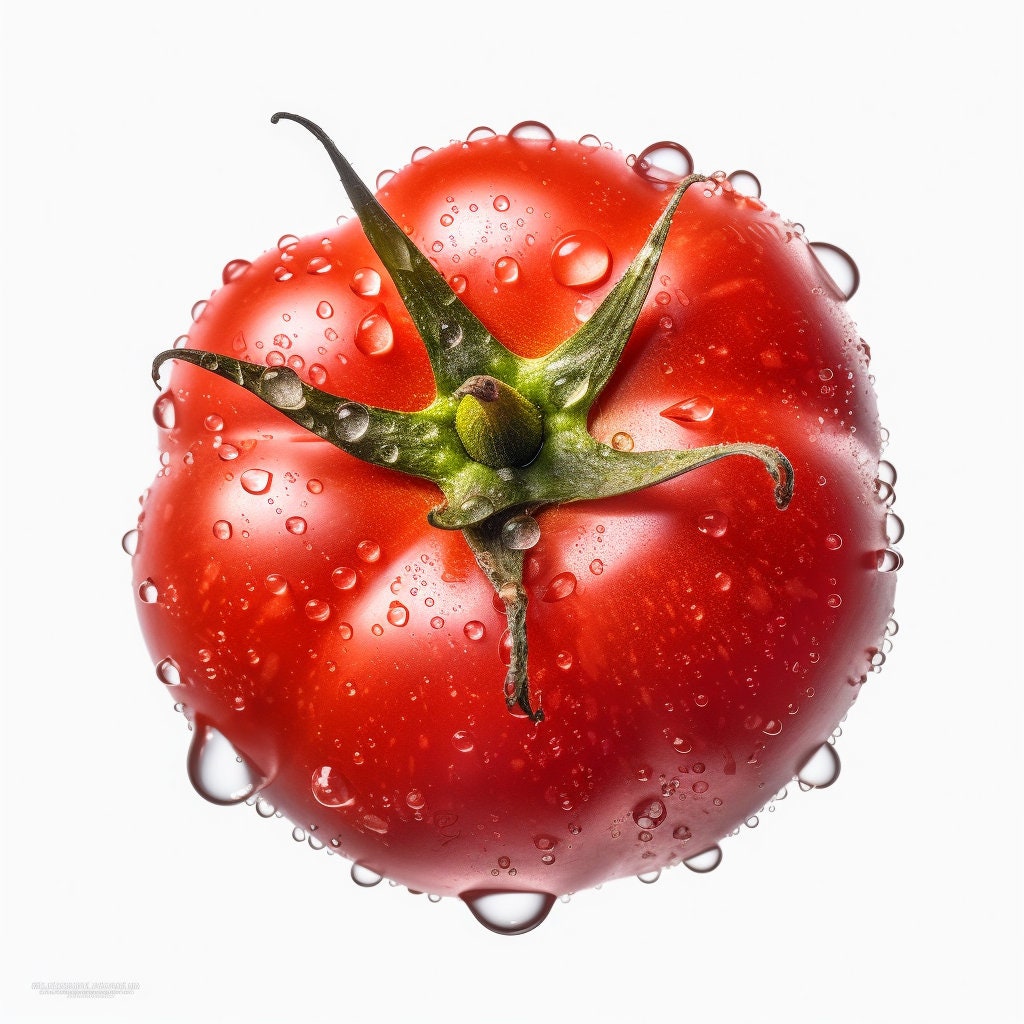 2 Digital Tomato Illustrations - Etsy