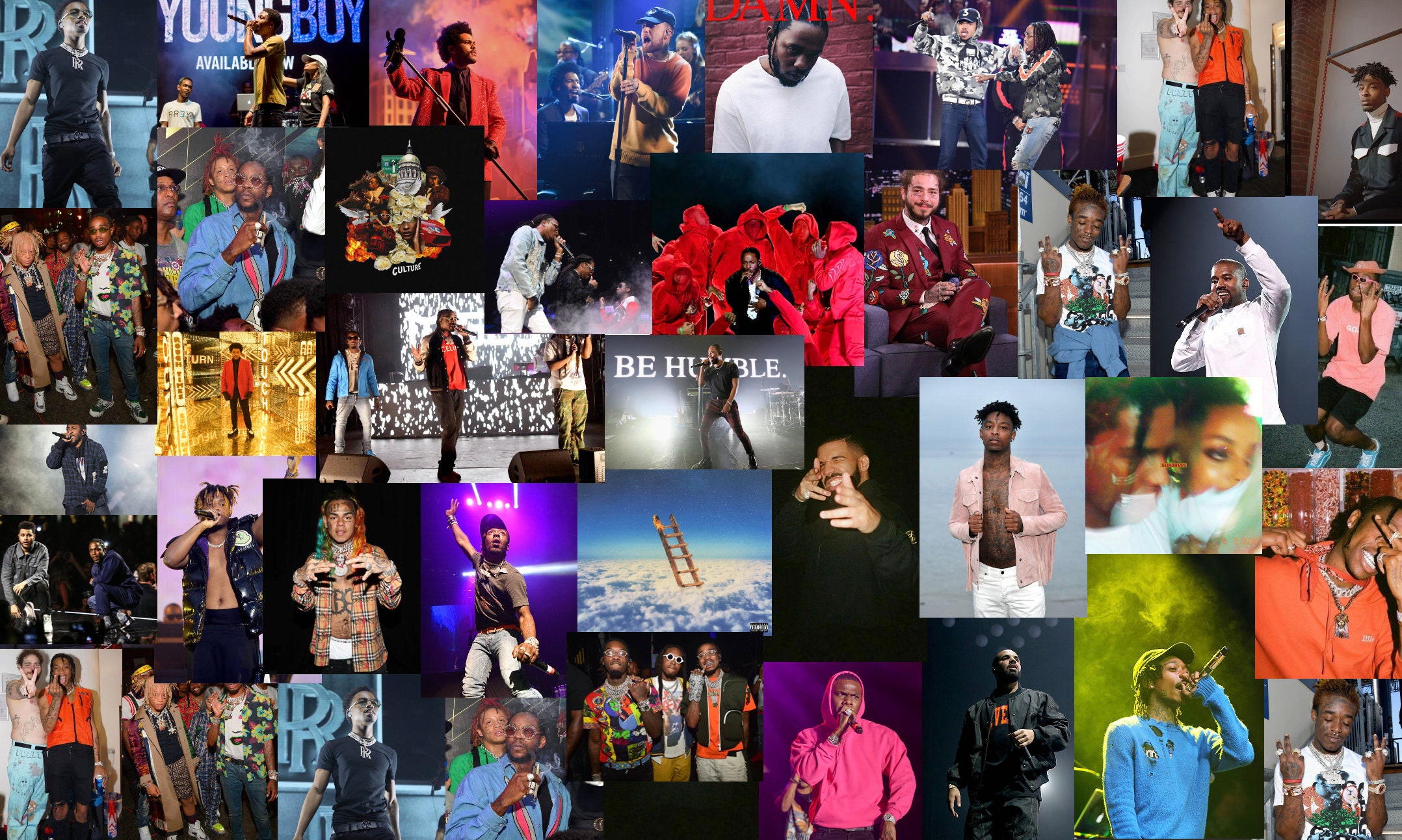 East Coast Rappers Collage