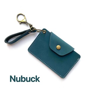 Leather Keychain Card Holder With Leather Key Chain-card Holder ...