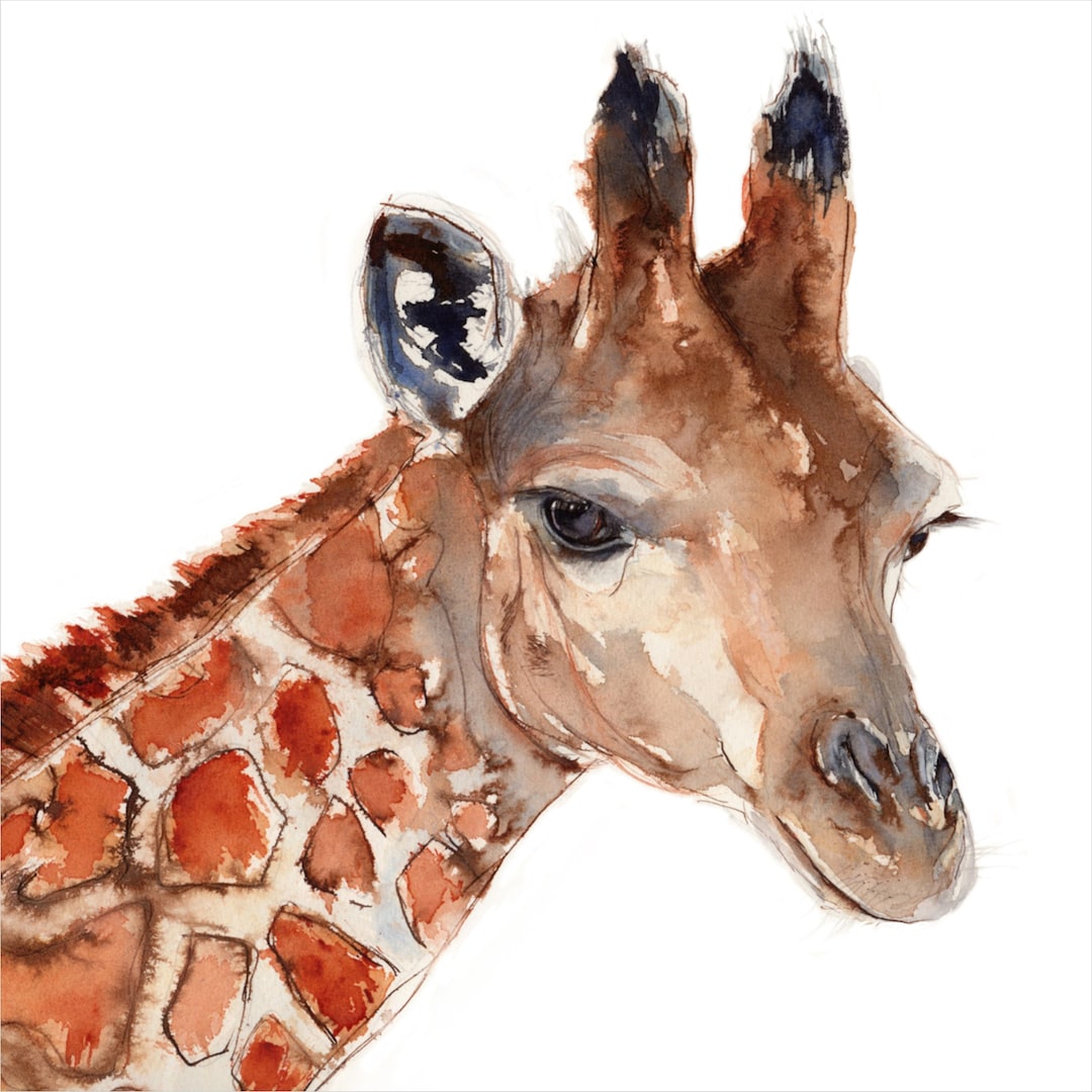 Giraffe Print, Wall Art, Nursery Art, African Print, Safari Print ...