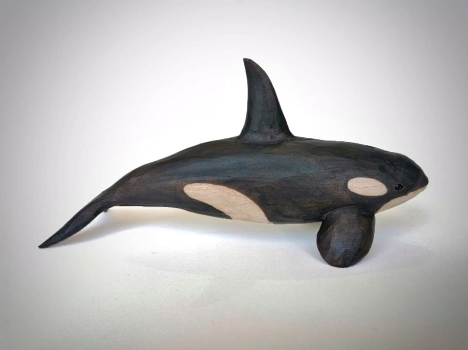 Hand-Carved Wooden KILLER WHALE ORCA Artisan Sculpture | Etsy