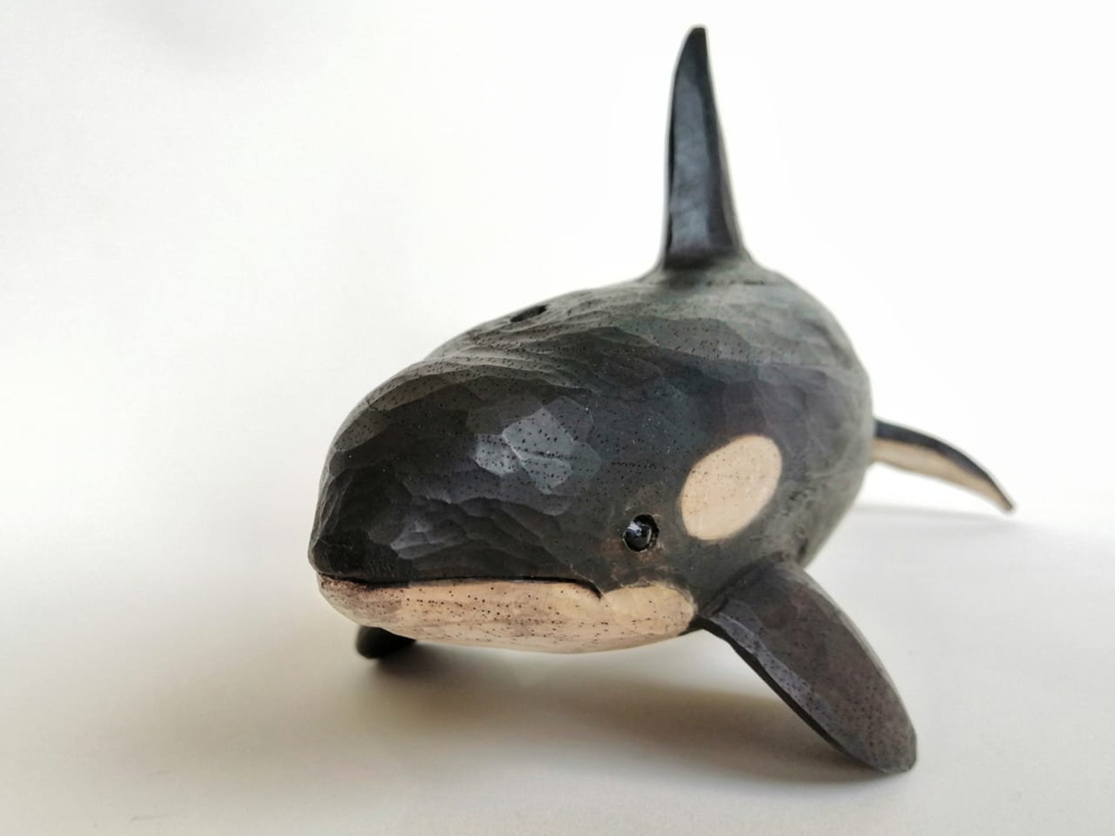 Hand-Carved Wooden KILLER WHALE ORCA Artisan Sculpture | Etsy