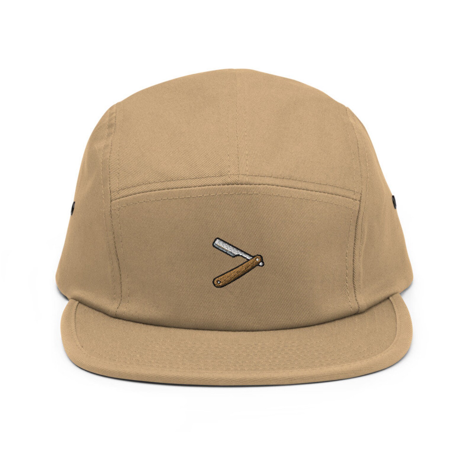 Five Panel Hat Cut Throat Razor Barber Embroidered Cap - Etsy
