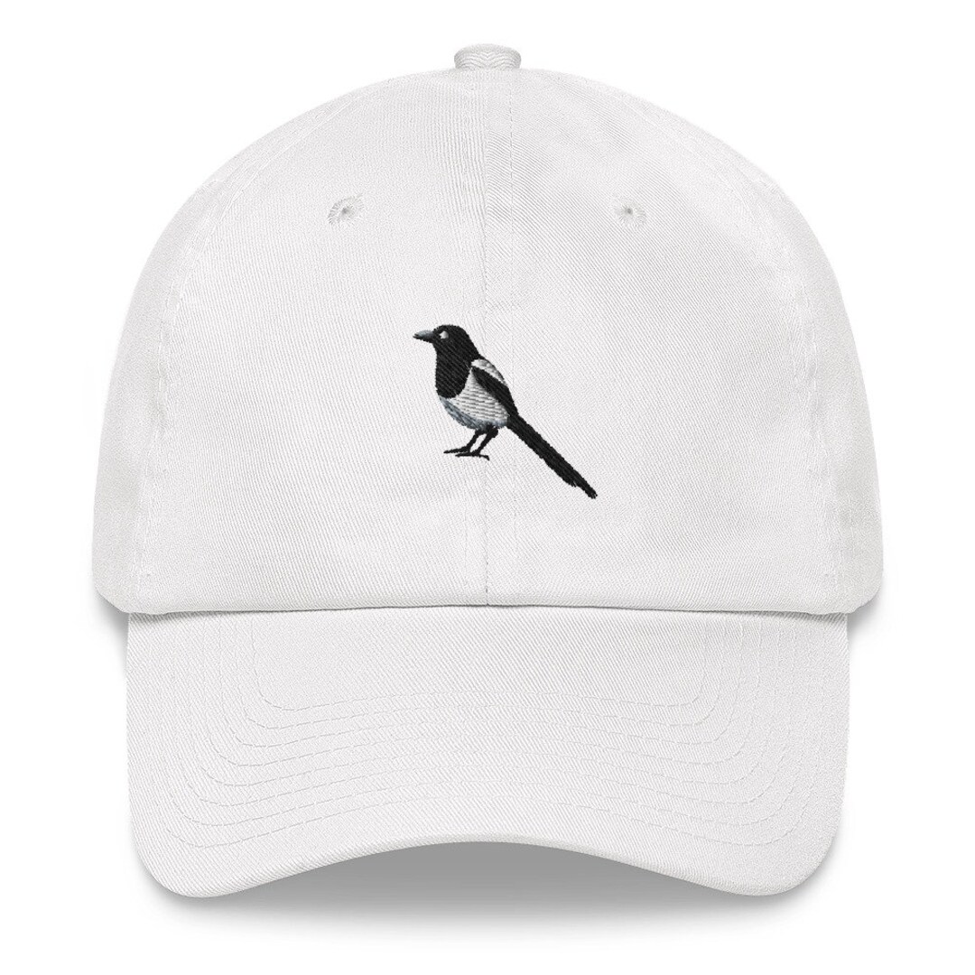 Dad Hat, Magpie Embroidered Baseball Cap. - Etsy